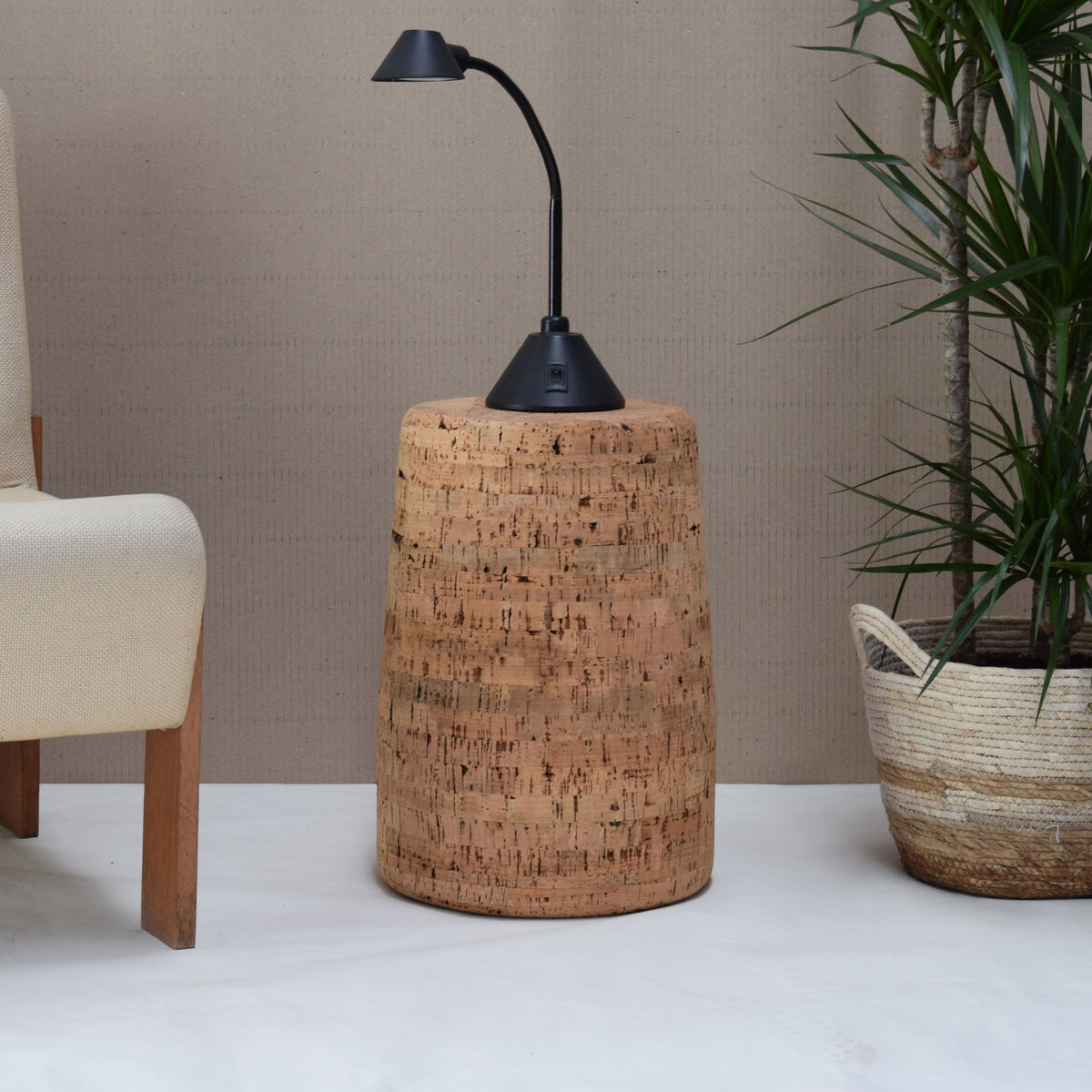 Solid Cork Tower Stool: Natural Cork Furniture for Modern Living – OakViva