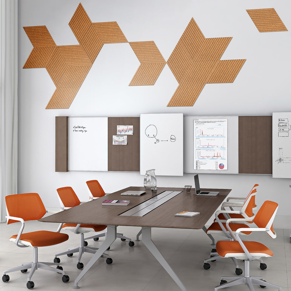 Stripes Rhombus - Natural Cork Panels – OakViva