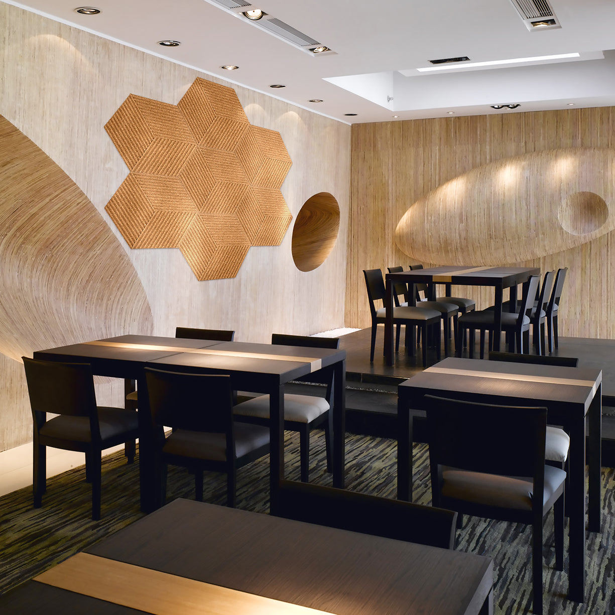 Stripes Rhombus - Natural Cork Panels – OakViva