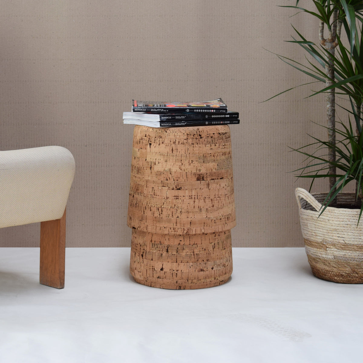 Solid Cork Bell Stool – OakViva